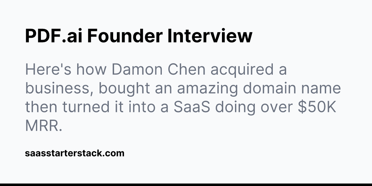 PDF.ai Founder Interview
